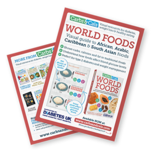 Carbs & Cals | Free Type 1 Diabetes Flyers for HCPs