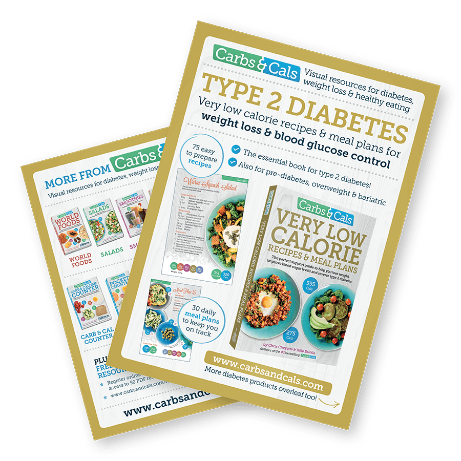 Carbs & Cals | FREE Flyers for Healthcare Professionals